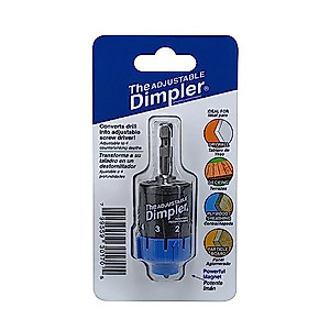 Adjustable DIMPLER ® Drywall Bit - Perfect for Converting Electric and Impact Drills into a Drywall and Deck Screw Gun holds the screw with a Powerful Magnet.