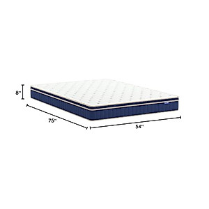 Sweetnight Full Mattress, 8" Full Size Hybrid Mattress with Gel Memory Foam & Individually Pocket Springs