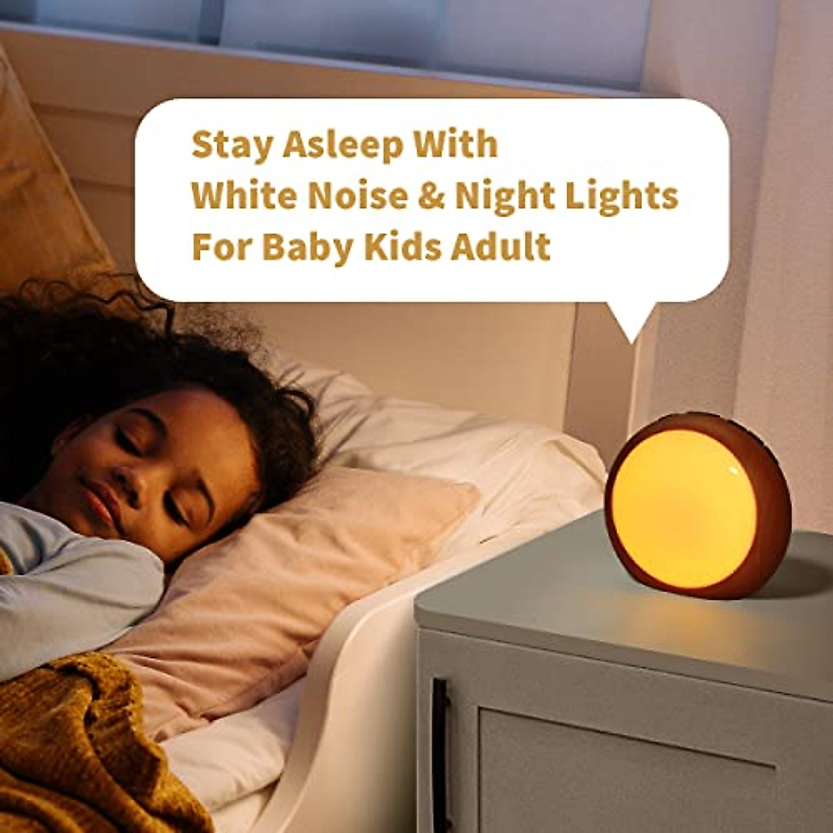 iDealSleep White Noise Machine with 30 Soothing Sounds & 12 Color Night Lights Auto-Off Timer Calming Sleep Machine with Memory Function for Baby Kids Adult Sound Masking Machine for Office Privacy