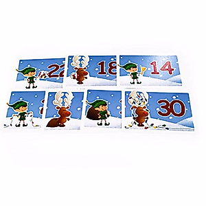 Apostrophe Games White Elephant Card Set, 50 Christmas Themed Cards and Carrying Pouch, White Elephant Exchange Card Set