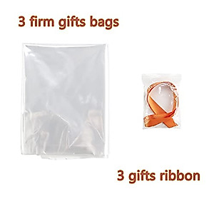 Pro Goleem 3-Piece Small Woven Basket with Gift Bags and Ribbons, Different Size Baskets for Gifts Empty, Easter Baskets Empty, Rope Basket for Storage, 12"X 8" X 5" Baby Basket with handles, White