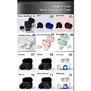 Sabbat X12 PRO 3D Clear Sound True Wireless Earbuds Blutooth 5.0 TWS Stereo Earphones A week's Endurance with Built-in Mic and Charging Case for iPhone Samsung iPad Android (07 Fantasy)