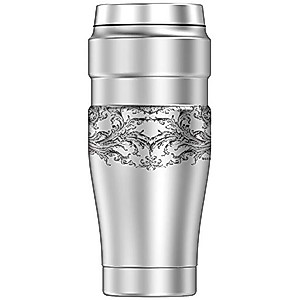 THERMOS Superman Winged Logo, STAINLESS KING Stainless Steel Travel Tumbler, Vacuum insulated & Double Wall, 16oz