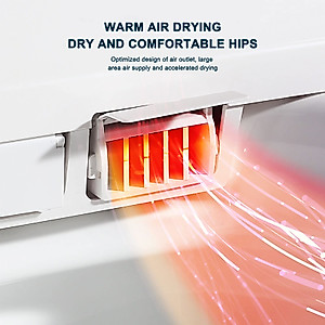 Electric Bidet Toilet Seat - Heated Smart Bidet with 4 Temperature Settings, Self Cleaning Attachment for Home and Hotel Bathrooms(us plug)