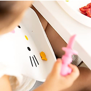 Bumkins Bibs, Silicone Pocket for Babies, Baby Bib for Girl or Boy, for 6-24 Months Up to Toddler, Essential Must Have for Eating, Feeding, Baby Led Weaning Supplies, Mess Saving, Sanrio Hello Kitty