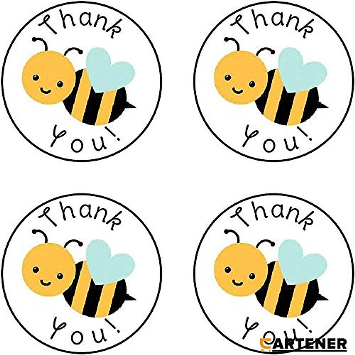 Thank You Stickers 48 Thank You Bumble Bee Envelope Seals Labels