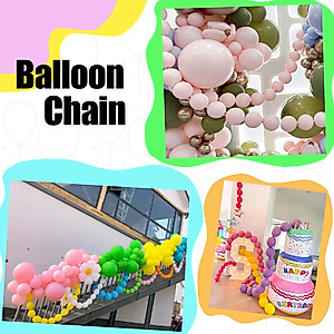 100 Pcs Quick Link Balloons Black 10 inch, Latex Linking Balloons for Balloon Wall/Balloon Arches/Balloon Chains, Birthday Party Wedding Anniversary Graduation Arch Party Decor (black)