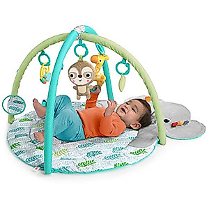 Bright Starts Hug 'N Cuddle Activity Gym & Playmat with Take-Along Toys
