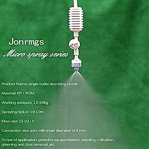 Drip Irrigation,Drip Irrigation Nozzle Micro Drip Irrigation Atomization Sprayer 50pcs Dripping Irrigation System Nozzle Connect 4/7mm Hose Used for Flower Bed Garden Irrigation Equipment