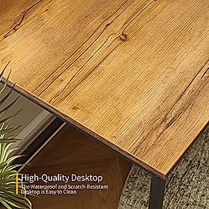 CubiCubi Computer Desk with 4 Drawers, 47 Inch Home Office Desk with Storage, Modern Study Writing Desk for Bedroom,Fir