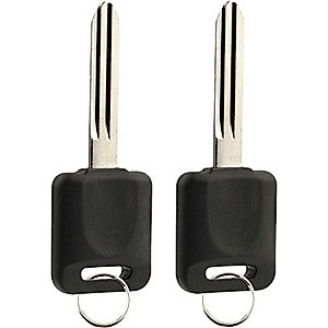 KeylessOption 2 Replacement Uncut Ignition Chipped Key Transponder Blank for Nissan Infiniti 46 Chip