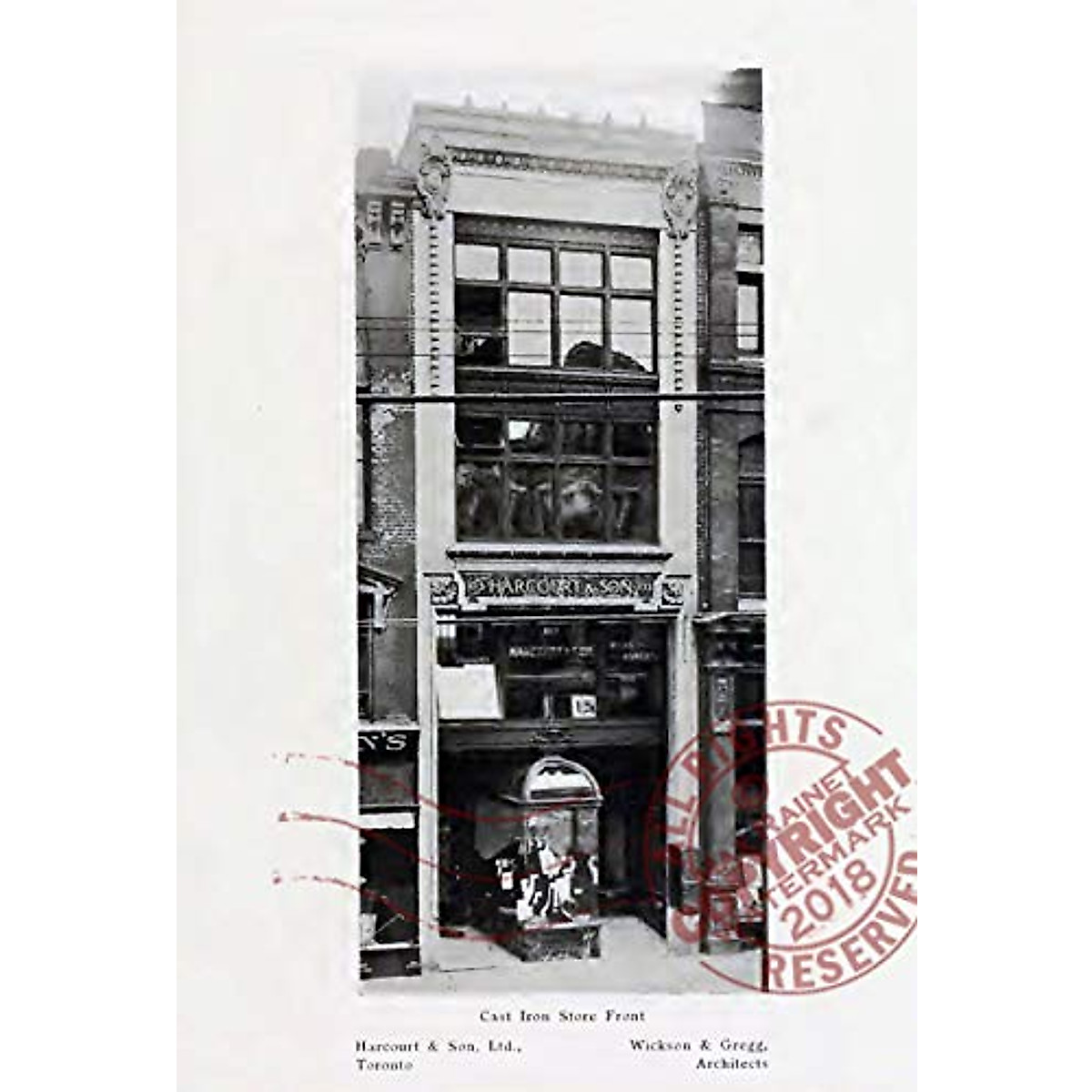 Architectural Bronze and Iron Works, Toronto (Canada) Bulletin 2000, December 1913 by Canadian Allis-Chalmers Limited, Toronto (REPLICA Trade Samples Catalog, Archtiect's metal designs, Building Ornament, facads, casings, doors, porticos, windows, etc, of