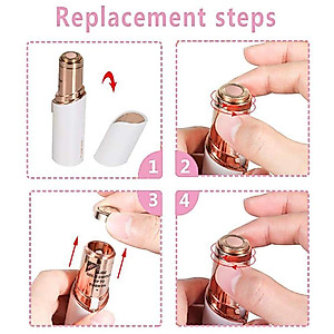 PcleasureCD Facial Hair Remover Replacement Heads,Fit all Hair Remover for Women,Painless Facial Hair Remover Blade with Cleaning Brush,Perfect Touch and Smooth Finishing,18K Gold-Plated