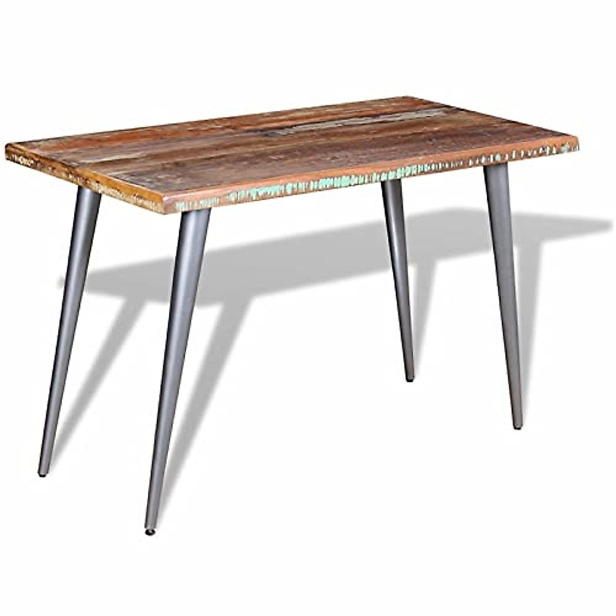 Tidyard Dining Table Solid Reclaimed Wood 47.2inx23.6inx30in for Bistro Kitchen Living Room Home Furniture