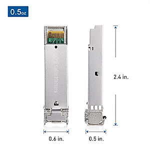 Cable Matters 2-Pack 1000BASE-SX SFP to LC Multi Mode 1G Fiber Transceiver Modular for Cisco, Ubiquiti, TP-Link, Huawei, Mikrotik, Netgear, and Supermicro Equipment