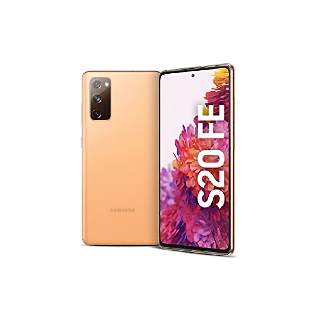 Samsung Galaxy S20 FE G780G 4G Dual 128GB 8GB RAM Factory Unlocked (GSM Only | No CDMA - not Compatible with Verizon/Sprint) International Version - Cloud Orange