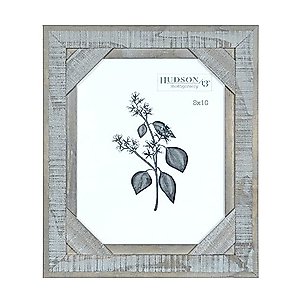 Haven Home Decor 8 x 10 Reclaimed Distressed Wood Picture Frame, Gray