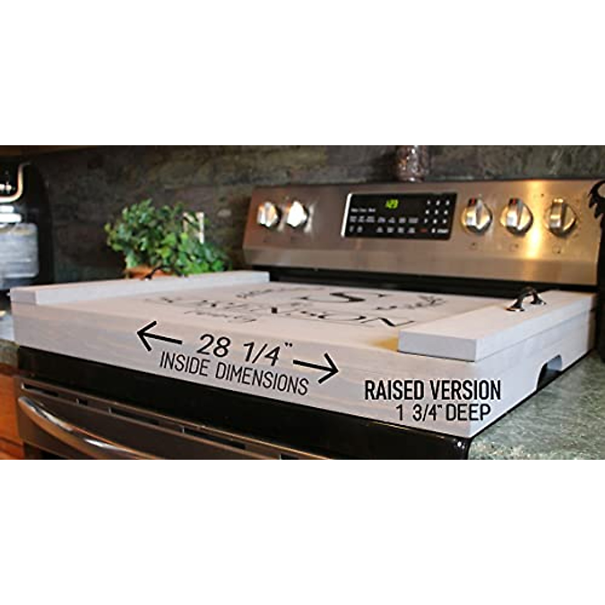 Stove top cover wood-noodle board-wood cooktop cover