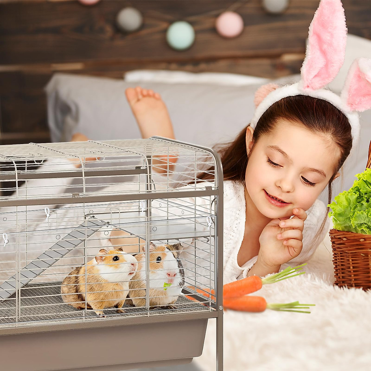 UNIFAMILY 10 Pcs Pet Cage Edge Liner Clear Urine Guard Side Lining, 14" x 4.5" Anti-Urine Splash Sheet for Ferret Rabbits Chinchilla Hamster Hedgehog Rat Critter Nation Cage Liner, Guinea Pig Liners