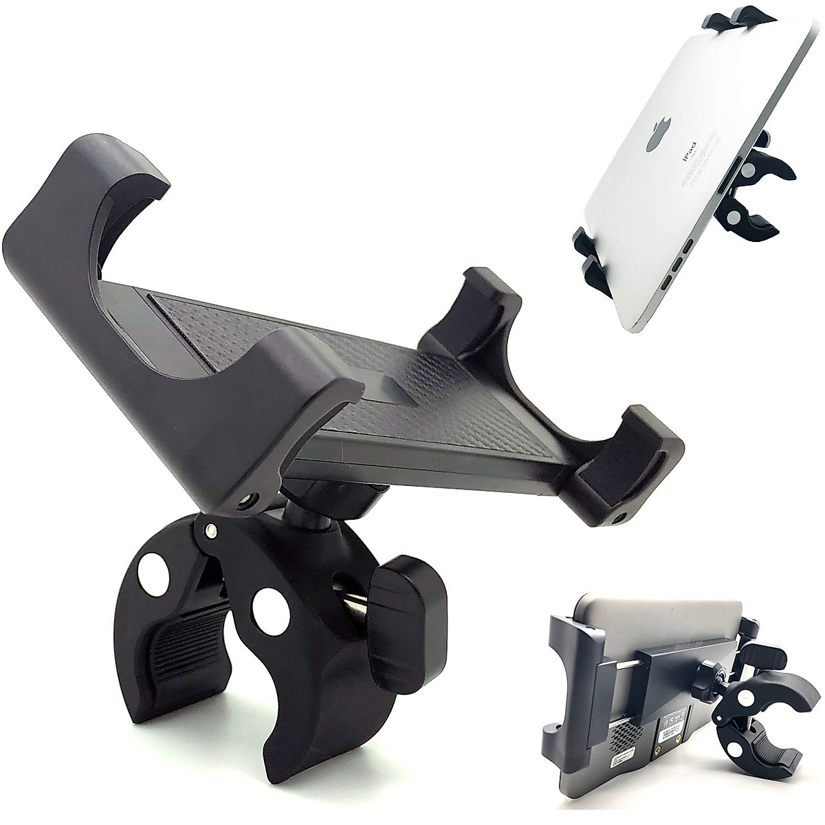 Lycan Series Marine Boat Tablet & Smartphone Pole Handle bar Boat Helm Rail Holder Mount for i Pad Pro 12.9 10.5 9.7 Air Mini GalaxyTab Phone 16 15 Pro Max Plus S24 Pixel Surface Pro Slate