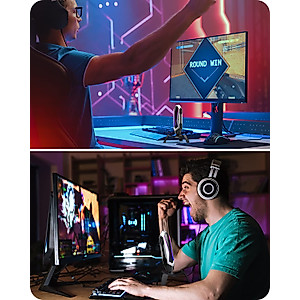 PoP voice USB Microphone, Condenser Gaming Mic for PC, PS4 and Mac, with Tap-to-Mute Sensor and Tripod Stand, Best for Games, Streaming, Podcasts, Twitch, YouTube, Discord, OBS, TeamSpeak