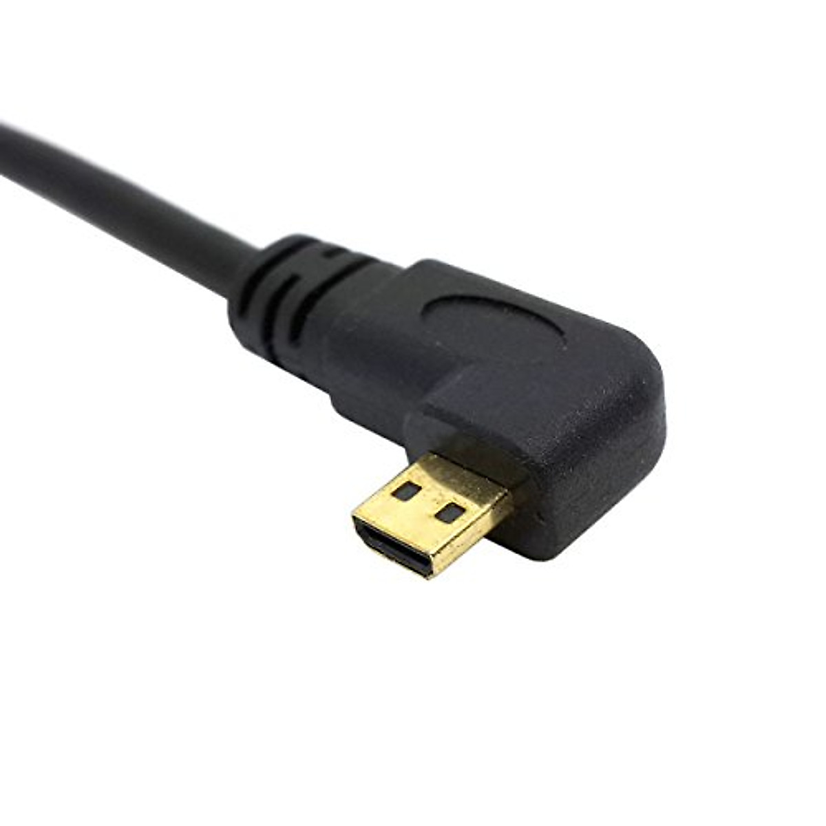 chenyang CY Right Angled 90 Degree Micro HDMI to HDMI Male HDTV Cable 150cm for Cell Phone & Tablet