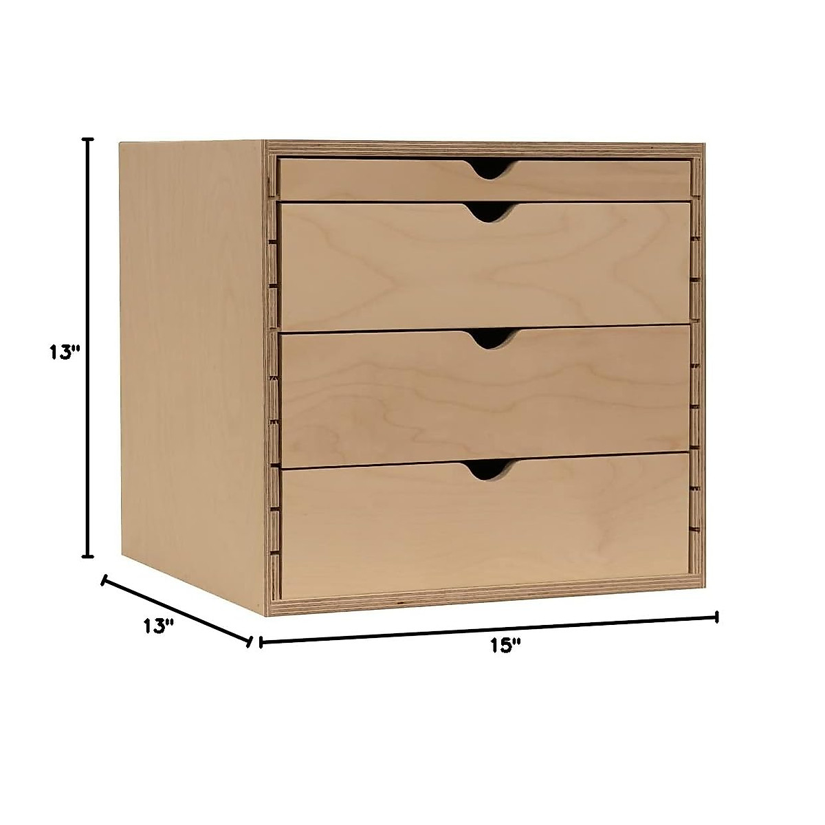 Stamp-n-Storage Drawer Cabinet with 3 Triple 3" Drawers & 1 Single 1" Drawer (Will fit IKEA Kallax Shelving)