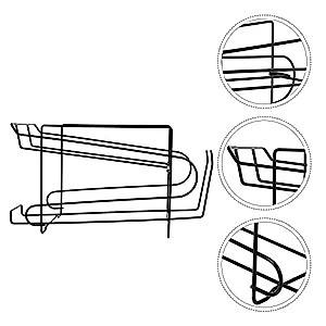 Hemoton Beverage Can Dispenser Rack Automatic Rolling Soda Can Storage Organizer Metal Wire Basket Refrigerator Beer Can Rack for Pantry Shelves Drawer Freezer Black