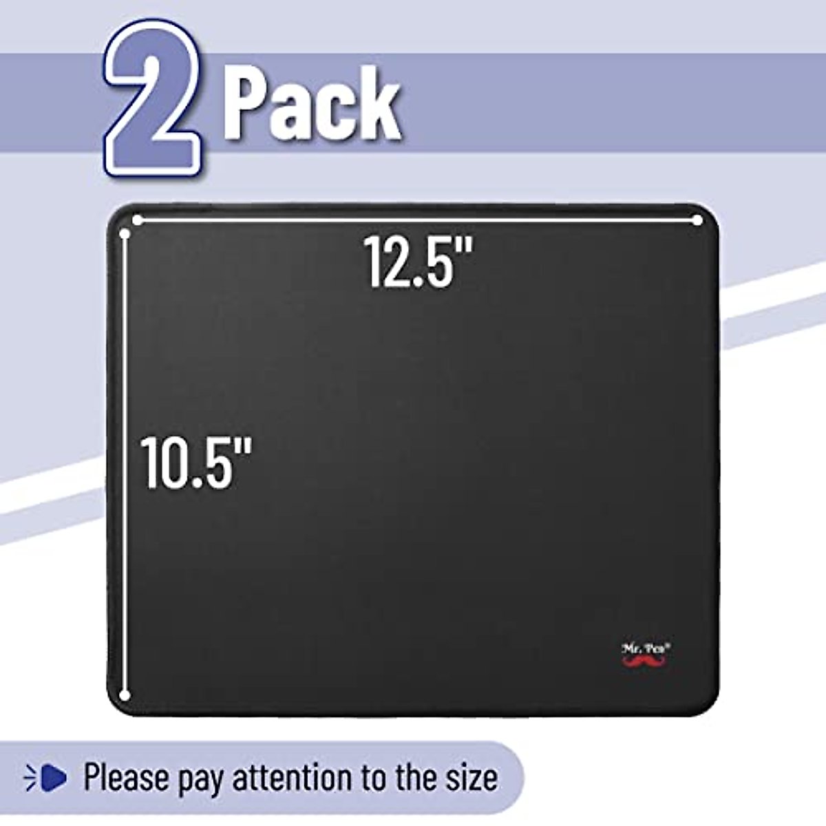 Mr. Pen- Mouse Pad, 12.5"x10.5", 2 Pack, Mouse Pads for Wireless Mouse, Mouse Pad Gaming, Computer Mouse Pad, Mouse Pad for Laptop, Gamer Mouse Pad, Pad Mouse, Mouse Pad for Gaming, Laptop Mouse Pad