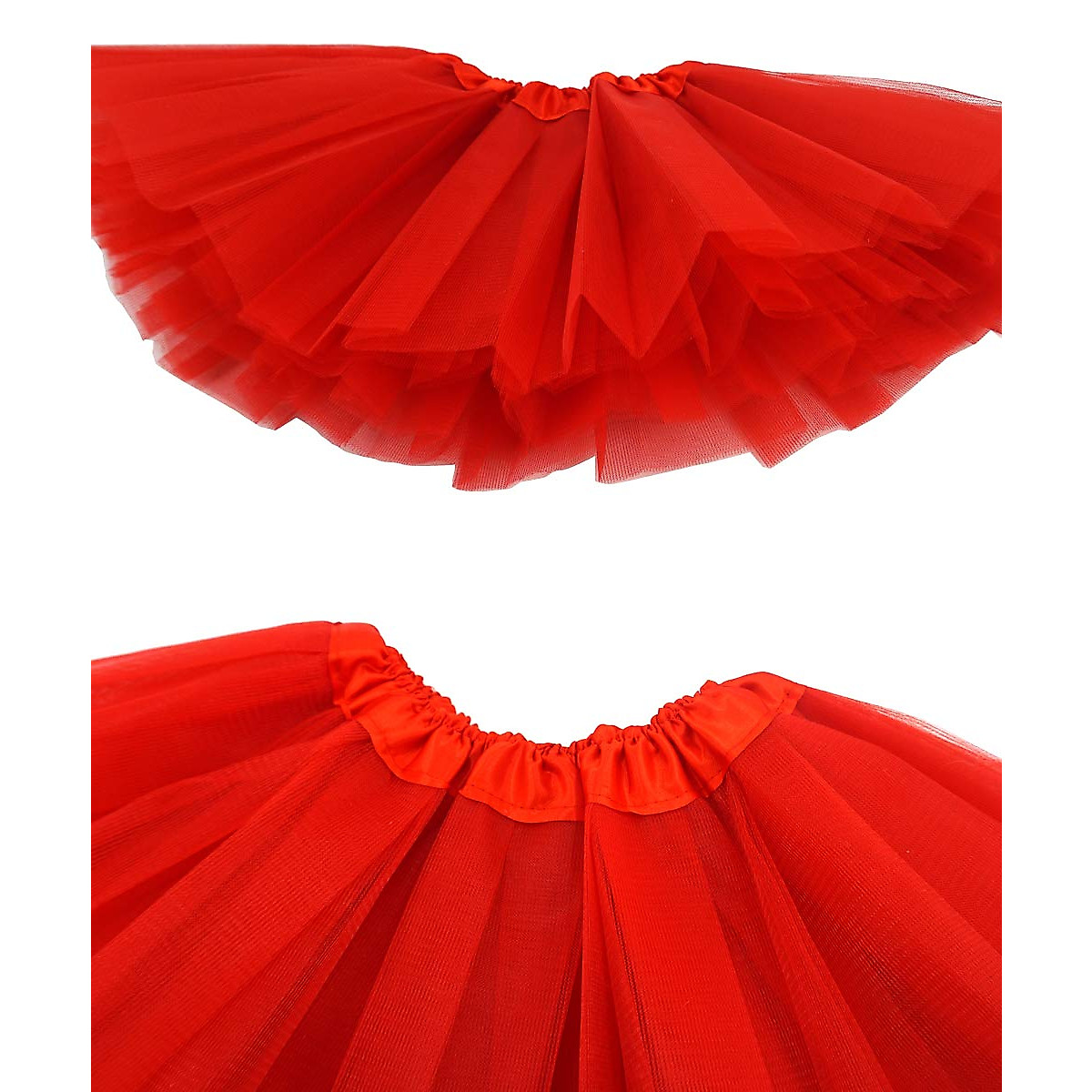 BGFKS 5 Layered Toddlers Tulle Tutu Skirt for Girls with Headband for Baby Girl 0 to 36 Months
