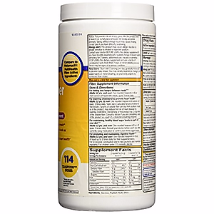 Equate Daily Fiber Multi-Benefit Fiber Powder, 114 Ct, 29 Oz