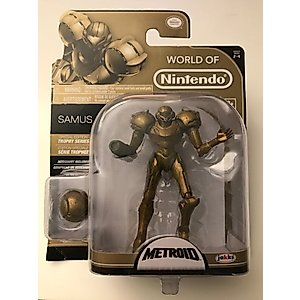 World of Nintendo, Series 2-4, Metroid Samus (Trophy Series) Action Figure, 4 Inches