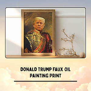 Poster - Celebrity Art - Faux Oil Painting Print - Novelty Pop Culture Artwork Gift