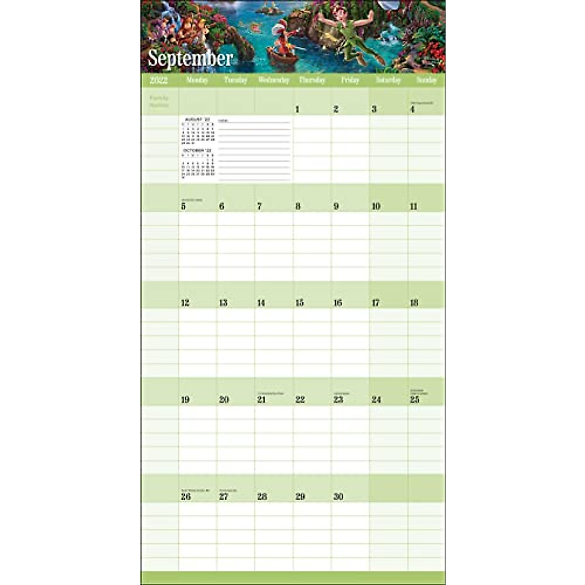 Disney Dreams Collection by Thomas Kinkade Studios: 17-Month 2022-2023 Family Wa