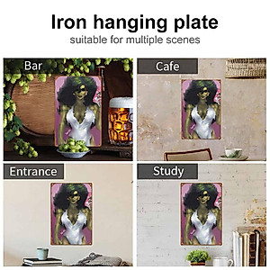 She-Hulk (John Bryne/The Savage She-Hulk inspo) Poster Sign Metal Tin Sign Wall Art Decor - Retro Sign for Home Decor Gifts - 8x12 Inch