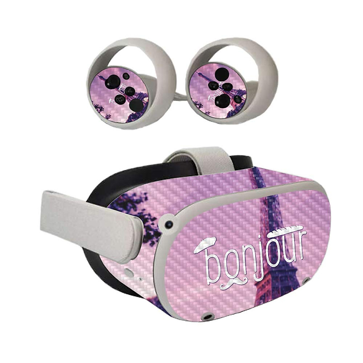 MightySkins Carbon Fiber Skin Compatible with Oculus Quest 2 - Basketball Orb | Protective, Durable Textured Carbon Fiber Finish | Easy to Apply, Remove, and Change Styles | Made in The USA (CF-OCQU2-Basketball Orb)