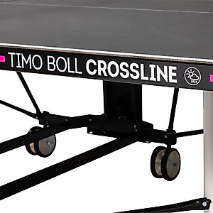 Butterfly Timo Boll Crossline Outdoor Ping Pong Table | 3-Year Warranty | Made in Germany | Outdoor Table Tennis Table | Adjustable Ping Pong Net Set, Grey