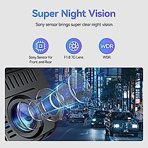 VIOFO A129 Pro Duo Dash Cam 4K + 1080P Front and Rear Dashcam, 5GHz WiFi GPS Built-in, Ultra HD Dual Car Camera, Sony 8MP Sensor, Buffered Parking Mode, G-Sensor, Motion Detection, WDR, Loop Recording