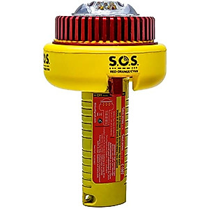 Sirius Signal C-1002 SOS Two-Color/Infrared LED Distress Signal with Daytime Distress Flag and Whistle – USCG Approved
