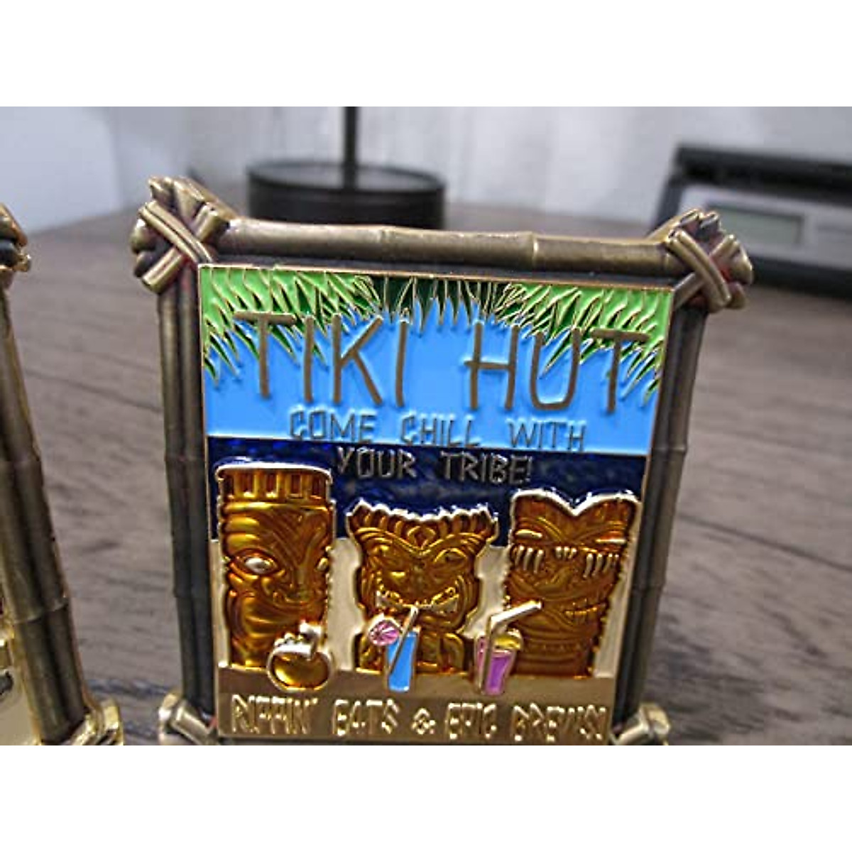 Navy Island Chief Tiki Hut Bar Hawaiian CPO USN Pin Up Girl Challenge Coin