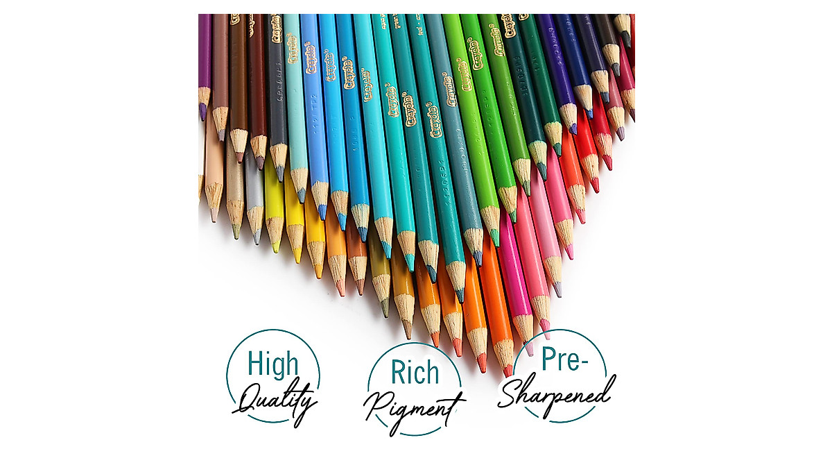 Premium Adult Coloring Pencils & Book Set - 36 Colors