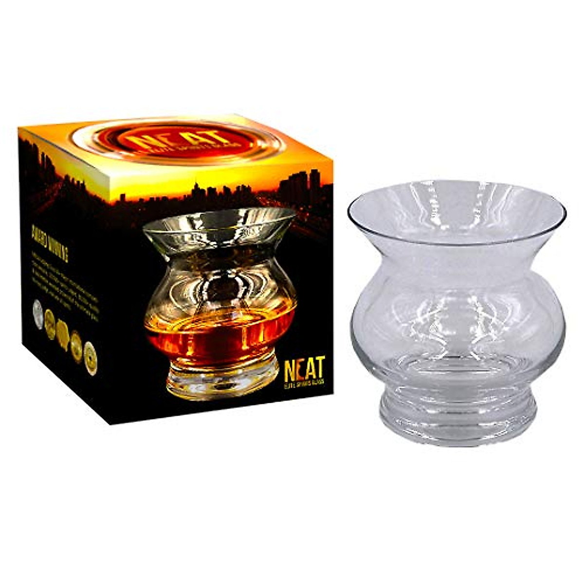 Elite Spirits Glass - by The NEAT Glass - Official Tasting and Judging Glass - by The NEAT Glass - Spirits, Whiskey, Scotch, Brandy or Voda Glass