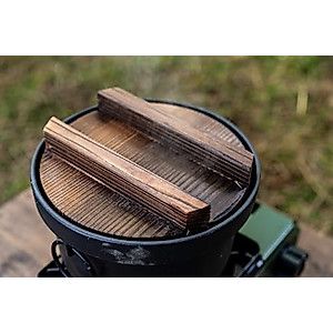 Ikenaga Ironwork 312714 Rice Pot, 3 Cups, Induction Compatible, Rice Cooking, Made in Japan, Black