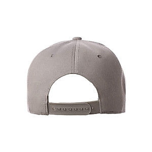 Classic Snapback Hat Custom A to Z Initial Letters, Light Grey Cap White Black Letter Initial E
