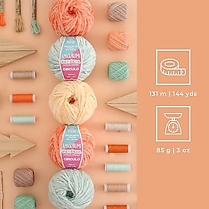 Circulo - Amigurumi Pelucia Yarn, Special Velvet Chenille Yarn for Amigurumi and Blanket, 144 yds, Worsted (8797 - Steel)