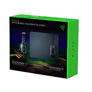 Razer Battle Bundle - DeathAdder V2 -BlackShark V2 X- Gigantus V2 M - Black