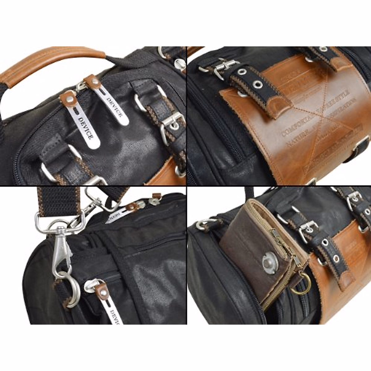 Device AHH17089 Shoulder Bag, Backpack, Body Bag, Waist Bag, Black