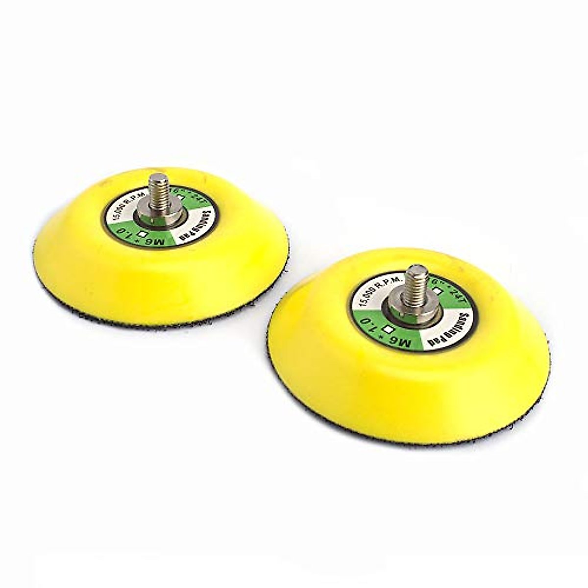 2Pcs 3" Hook and Loop Backing Pads for Orbital Sander M6 Threads Polishing Buffing Plate for Dual Action Car Polisher