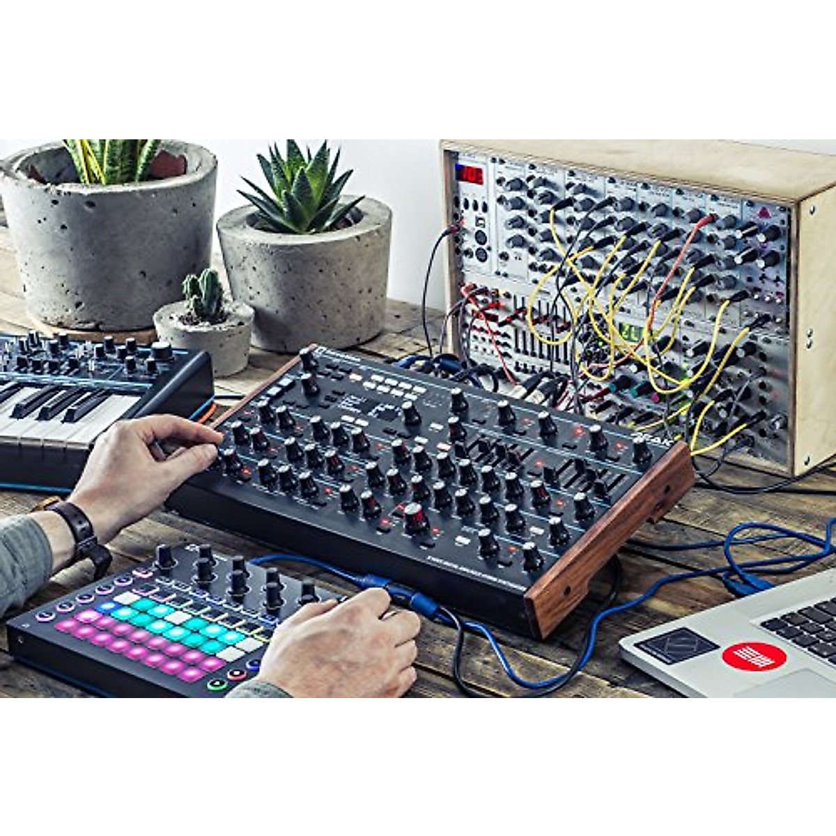 Novation Peak 8-Voice Desktop Polyphonic Synthesiser with 2 LFOs per voice, 16-slot modulation matrix, 3 analogue distortion points, and digital effects