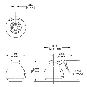 Bunn-O-Matic BPB2292 Decanter, large, Black